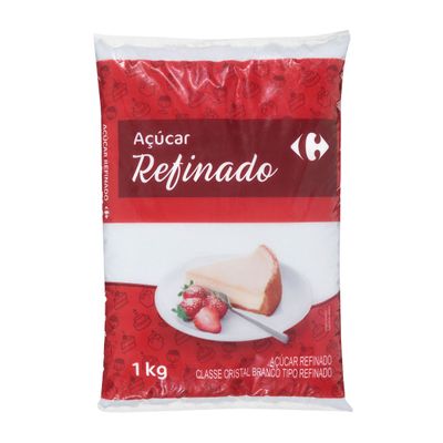 Açúcar Refinado Carrefour Classic Pacote 1kg